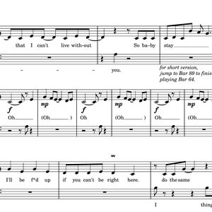 Stay - Kid Laroi Ft. Justin Bieber - Easy Piano Sheet Music (PDF & MP3 ...