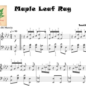 Maple Leaf Rag - Easy Piano Sheet Music + Free (with Note Names, Finger ...