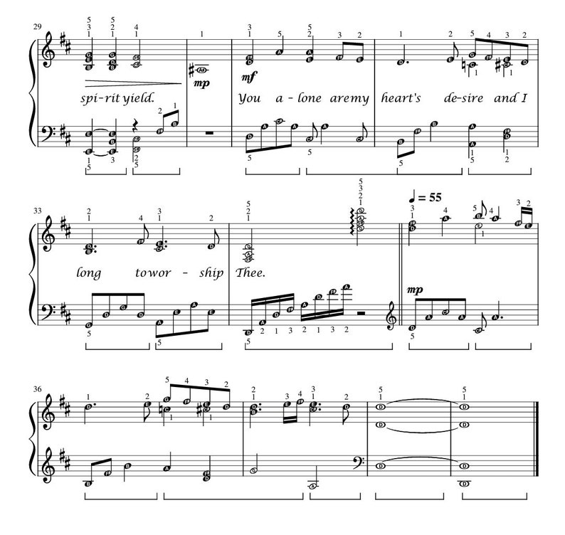 As the Deer - Piano Sheet Music Score With Note Names & FREE Lead Sheet ...
