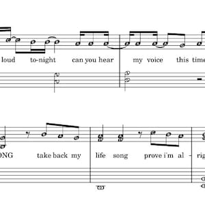 Fight Song - Easy Piano Sheet Music Score for Grade 2 - Self-learning ...