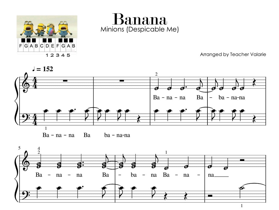 Minion Banana Song Lyrics