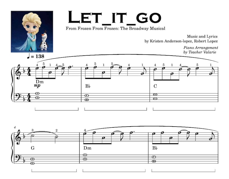 Let Lt G0 - Piano Sheet Music Score for Self Learning Series Grade 3 ...