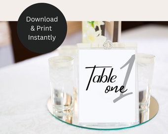 Table Numbers 1-30 - Printable - Etsy