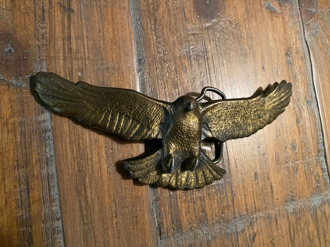 Vintage Hawk Belt Buckle - Etsy