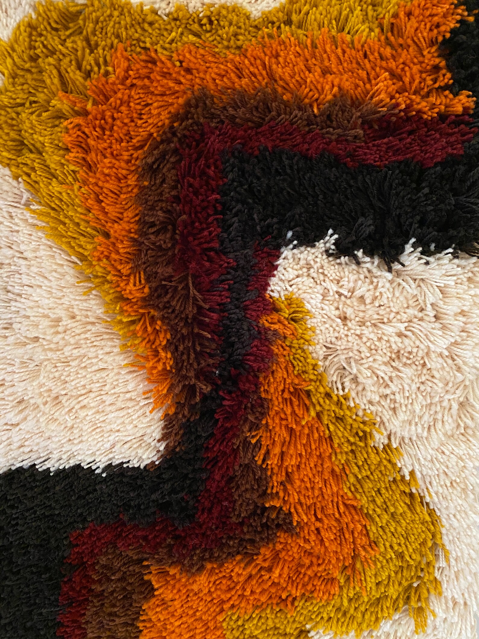 Vintage Abstract Latch Hook Wall Hanging - Etsy