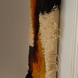 Vintage Abstract Latch Hook Wall Hanging - Etsy