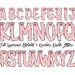 Farm Animal Doodle Letters, Horse Alphabet, Cow Alphabet PNG, Entire ...