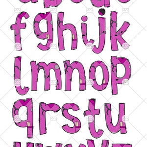 Nurse Doodle Letters, Medical Alphabet, Scrubs Alphabet PNG, Entire ...