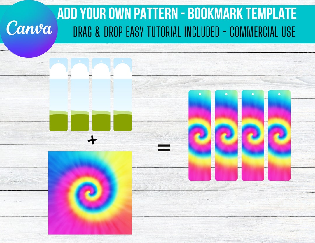 Fill Your Own Bookmarks on CANVA With Commercial Use Allowed. Drag and ...