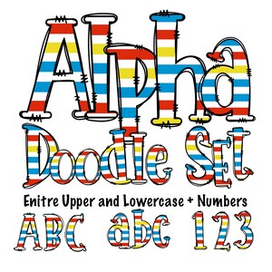 100+ MEGA BUNDLE - Doodle Letters! Uppercase & Lowercase, Entire Doodle ...