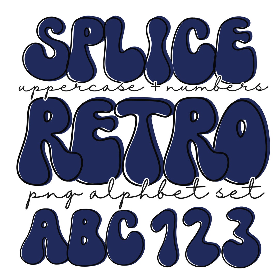 Dark Blue Alphabet PNG, Spliced Hand Drawn Font, Full Uppercase Letters ...