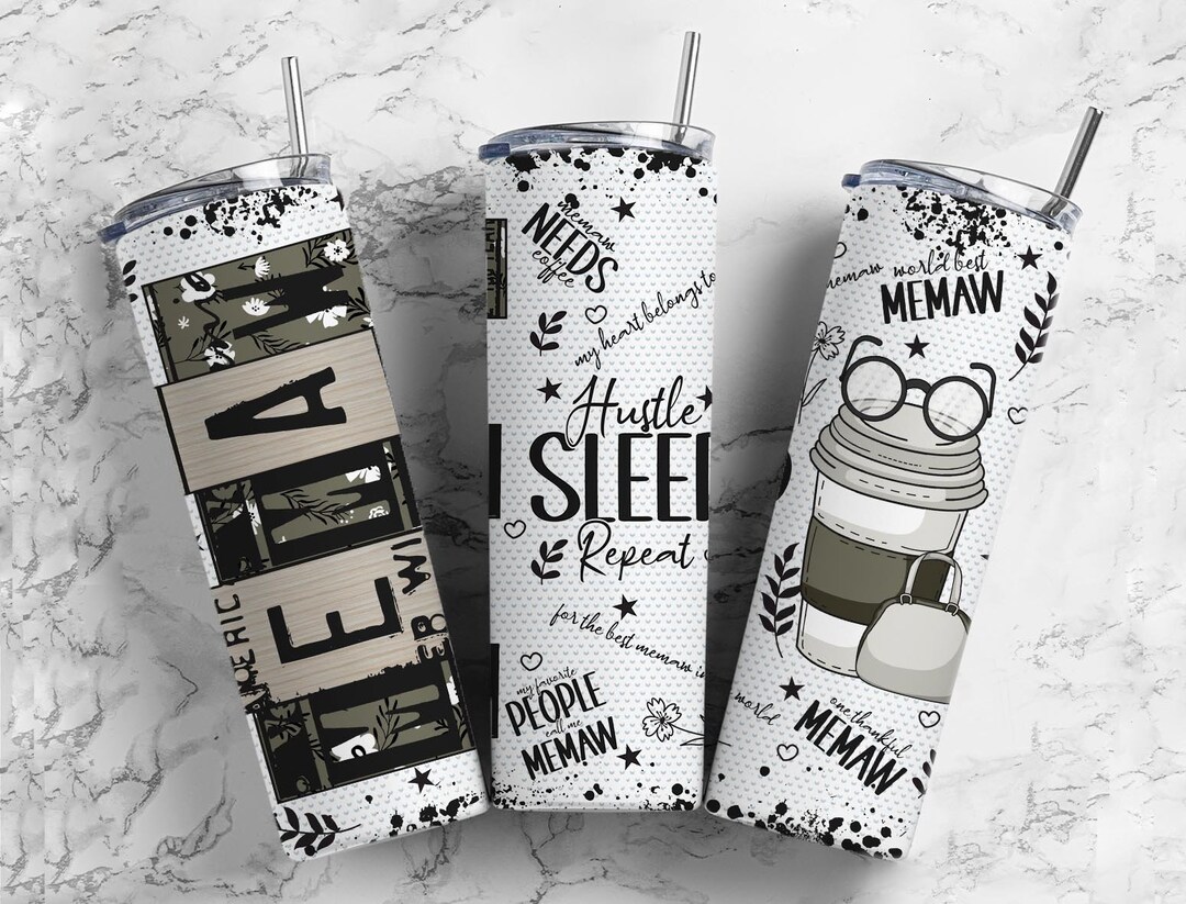 Memaw Mom Sublimation Tumbler Designs Work Sleep 9.2 X 8.3 - Etsy