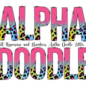 200+ MEGA BUNDLE - Doodle Letters! Uppercase & Lowercase, Entire Doodle ...