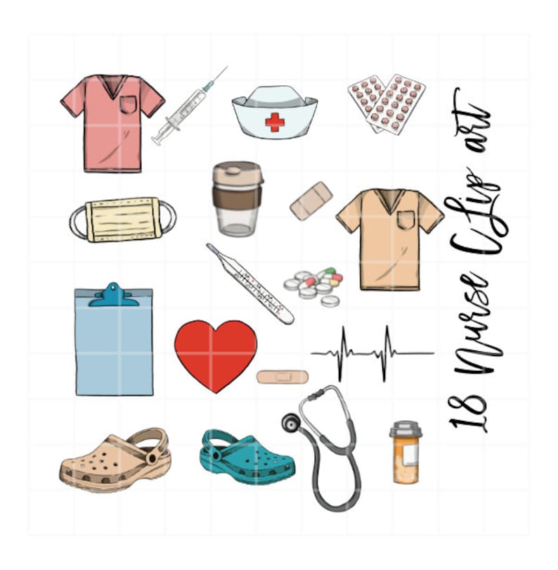 Nurse Doodle Letters Medical Alphabet Pastel Alphabet PNG - Etsy