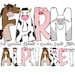 Farm Animal Doodle Letters, Horse Alphabet, Cow Alphabet PNG, Entire ...