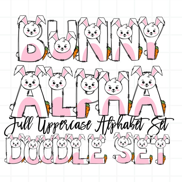 Bunny Letter Png - Etsy