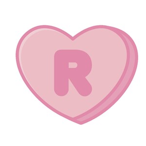 Candy Heart Alphabet, Love Heart Alphabet, Love Alphabet PNG, Entire ...