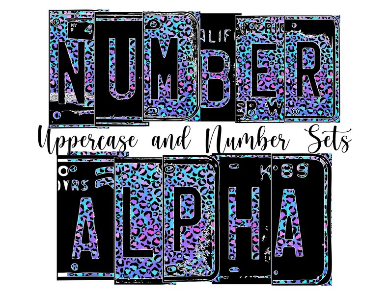 Colorful Leopard Print Number Plate 20 Oz Tumbler With Matching ...