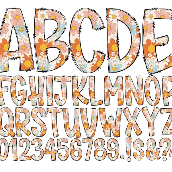 Flower Letters - Etsy