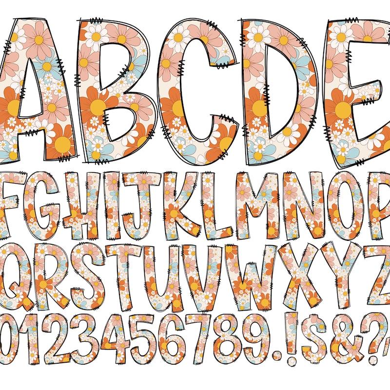 Flower Doodles - Etsy