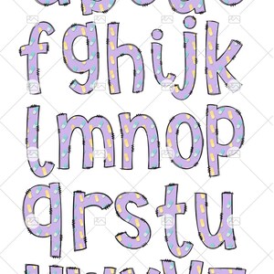 Nurse Doodle Letters, Medical Alphabet, Pastel Alphabet PNG, Entire ...