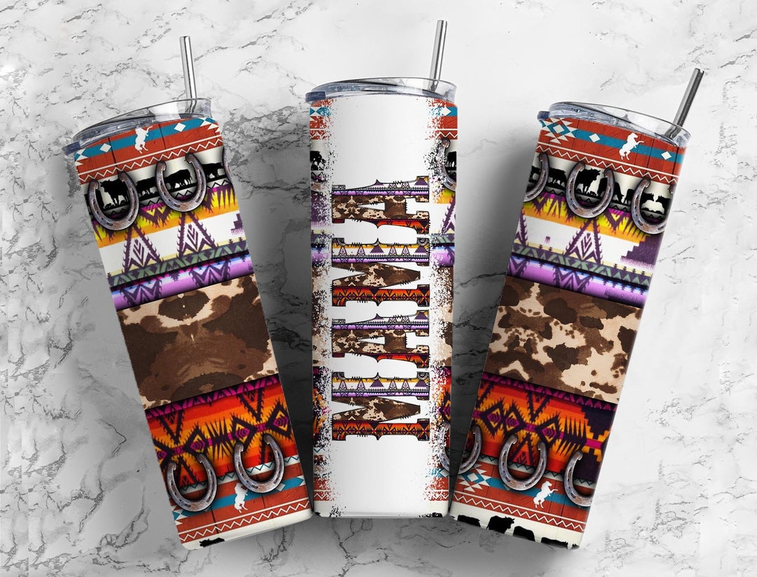 Mama Country 20oz Sublimation Tumbler Designs, Western. Aztec 9.2 X 8.3 ...