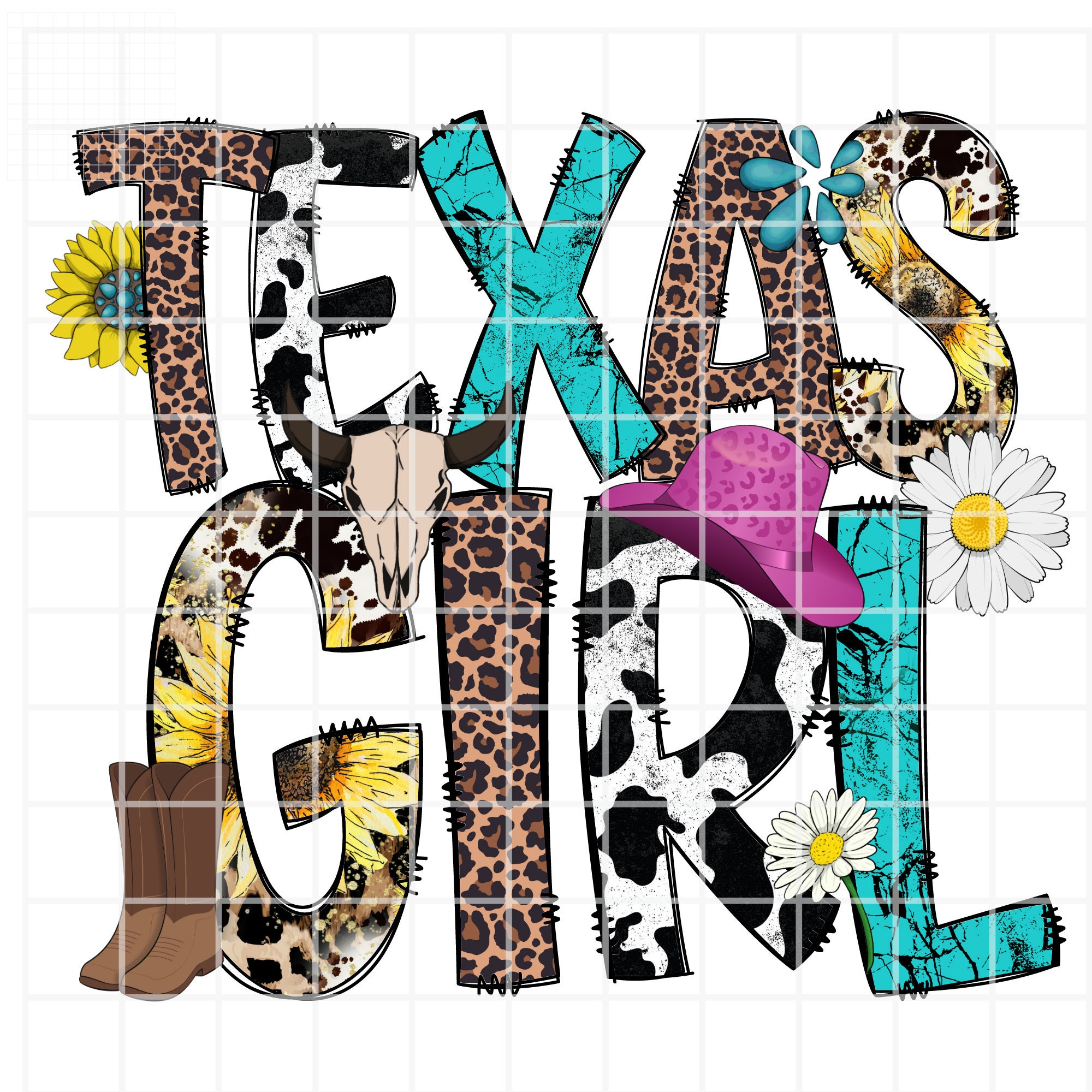 Texas Girl Png, Western PNG, Digital Download, Country PNG, Holiday ...