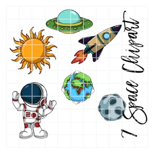 Outer Space Doodle Letters, Space Alphabet, Boys Alphabet PNG, Entire ...