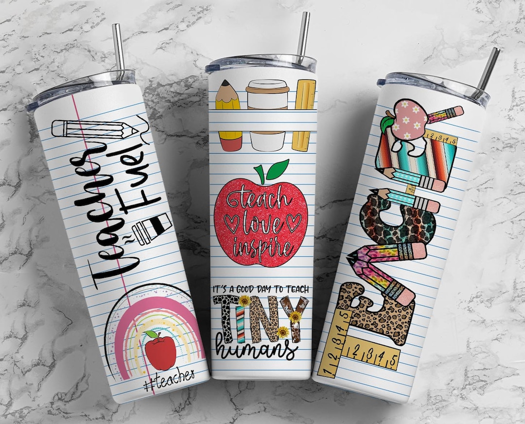 Teacher 20oz Sublimation Tumbler Design, Teacher Life, Teacher ...