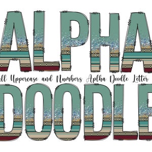 200+ MEGA BUNDLE - Doodle Letters! Uppercase & Lowercase, Entire Doodle ...