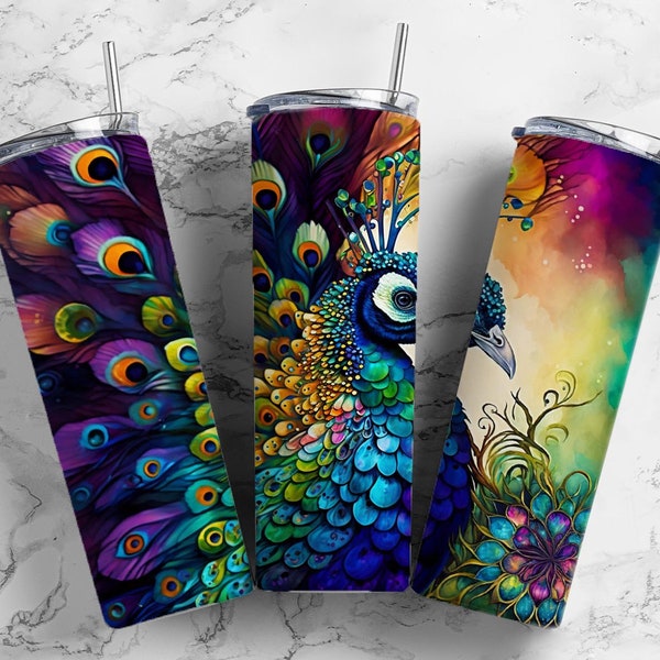 Alcohol Ink Peacock - Etsy