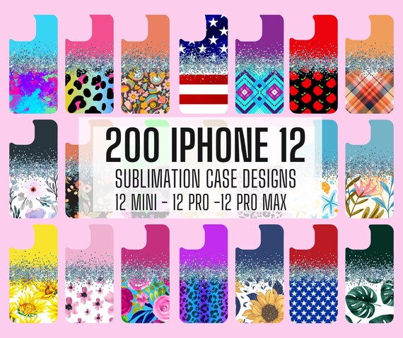 200 Glitter Iphone 12 Sublimation Design12 Mini 12 Pro - Etsy