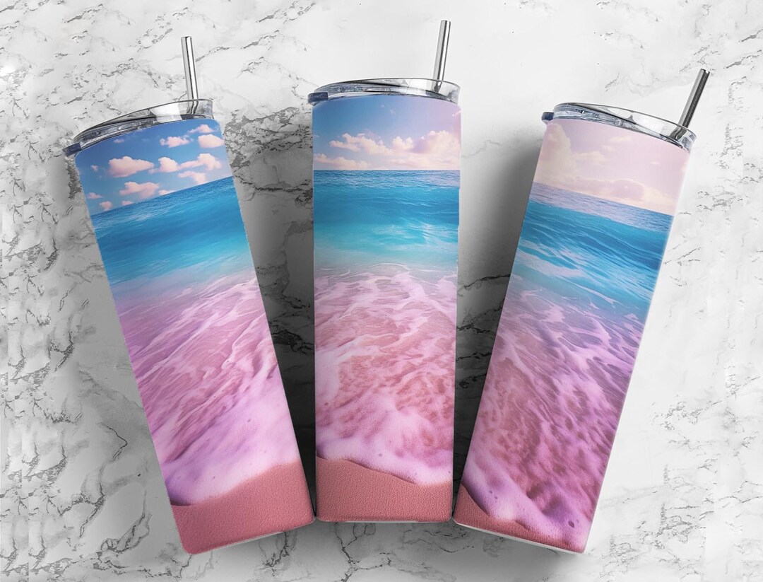 Ocean Waves 20oz Sublimation Tumbler Designs, Blue Waves 9.2 X 8.3 ...
