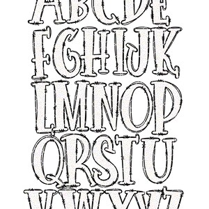 Confetti Funfetti Doodle Letters, Alphabet and Numbers PNG Doodle ...