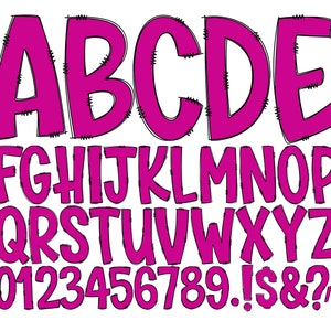 100 MEGA BUNDLE - Doodle Letters! 100 Solid Colours Uppercase ...