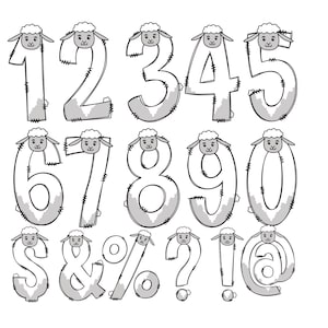 Farm Animal Doodle Letters, Horse Alphabet, Cow Alphabet PNG, Entire ...