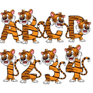 Jungle Animal Doodle Letters, Jungle Alphabet, Safari Alphabet PNG ...