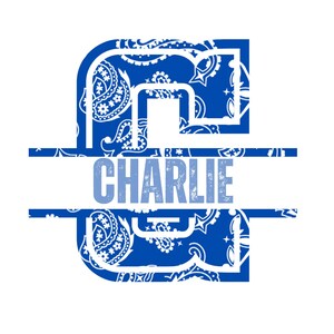 Varsity Monogram Canva Frame Template, Fill Your Own, Commercial Use ...