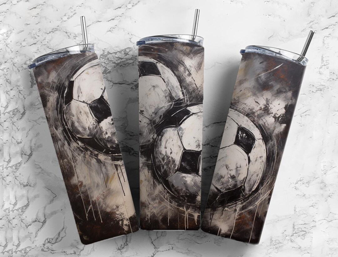 Soccer Ball Sport 20oz Sublimation Tumbler Designs, Paint Splatter 9.2 ...