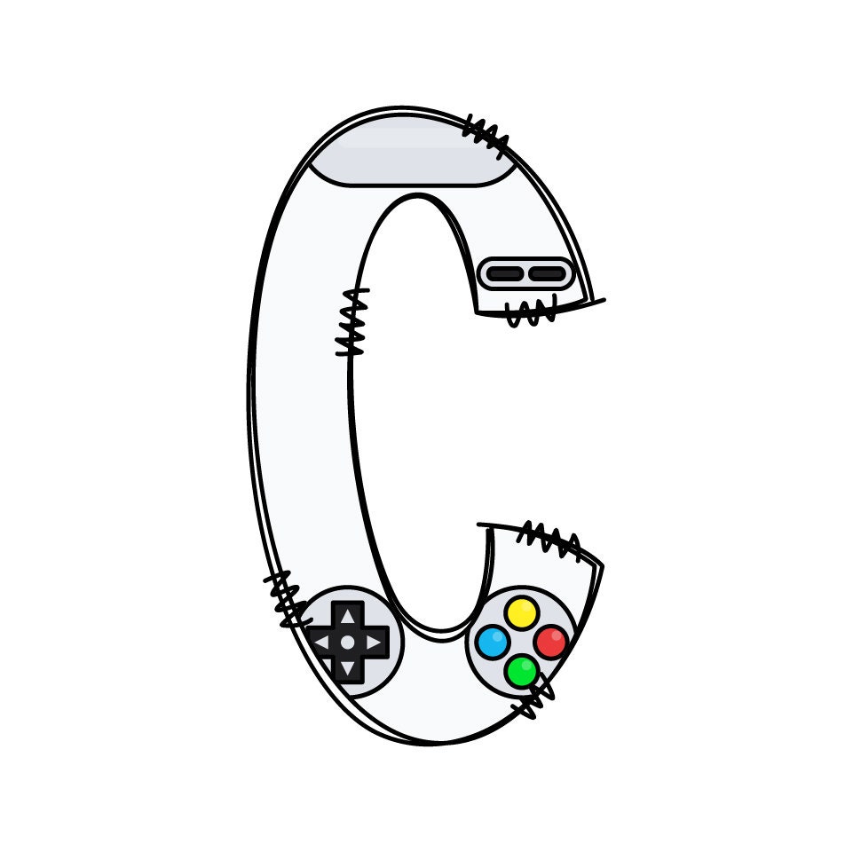Video Game Doodle Letters Gamer Alphabet Gaming Alphabet - Etsy