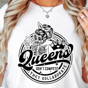Queens Dont Compete Svg Png Sublimation Design Sassy Retro - Etsy