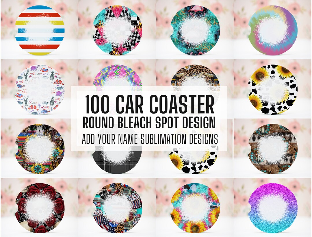 100+ Bleach Spot PNG Car Coaster Sublimation Design, Car Coaster ...