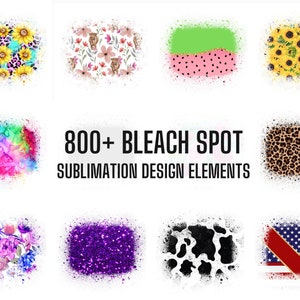 700 Bleach Spot Rectangle Design Elements, Commercial Use, Sublimation ...