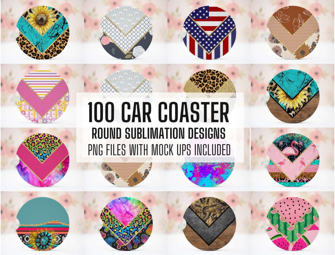 100 V Split Car Coaster Sublimation Design, Split Car Coaster Designs ...