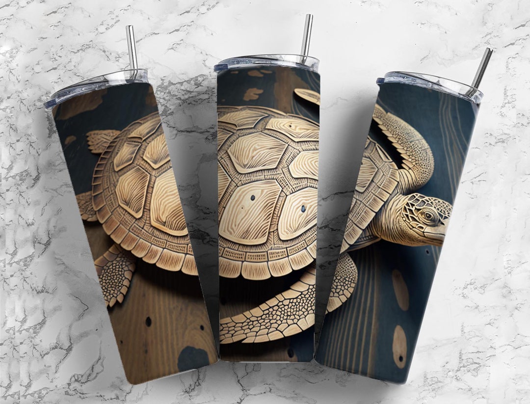 Tortoise Turtle 20oz Sublimation Tumbler Designs, Shell Ocean 9.2 X 8.3 ...