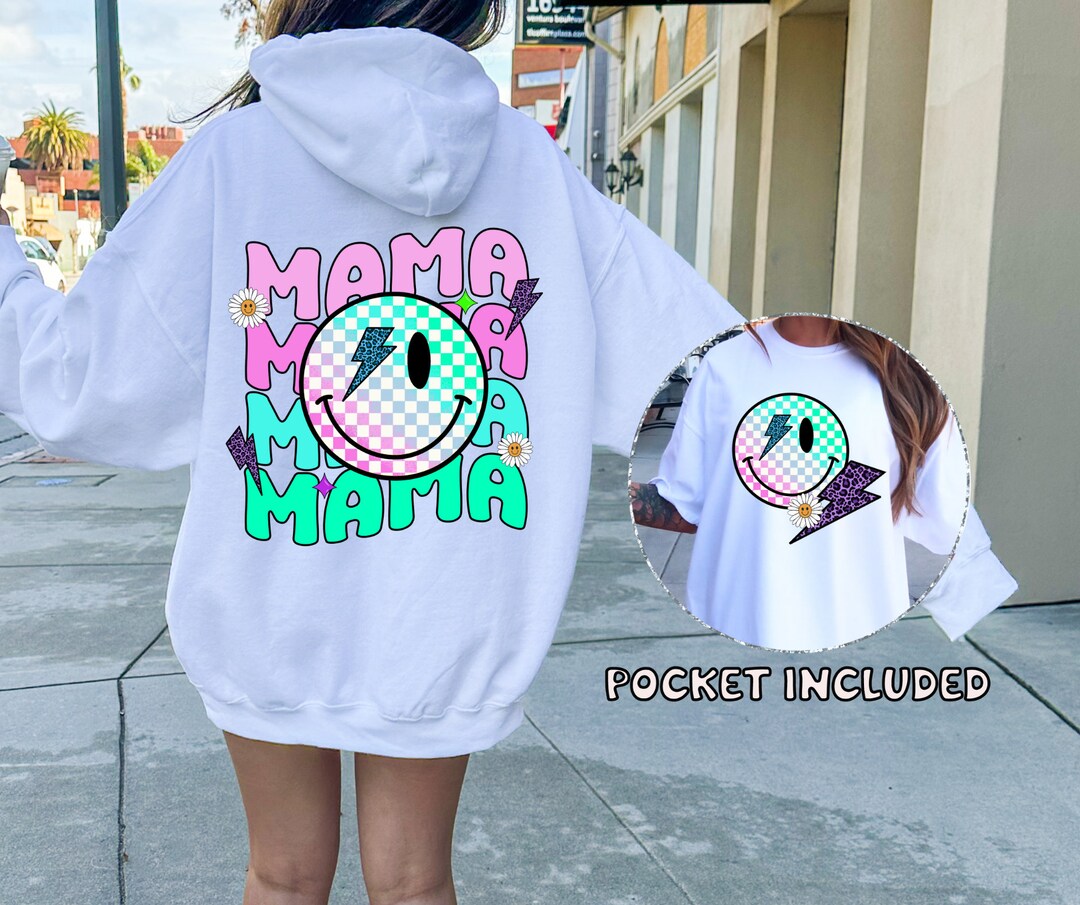 Fluro Neon Mama T-shirt Png Design, Retro Hippy Sublimation, Smile 90s ...