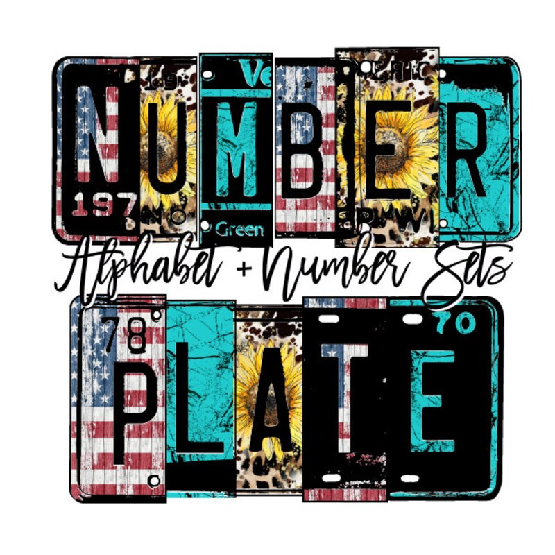 License Plate Letters - Etsy