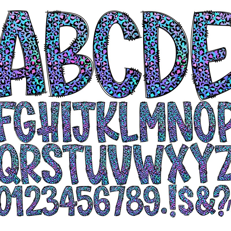 Doodle Letters - Etsy