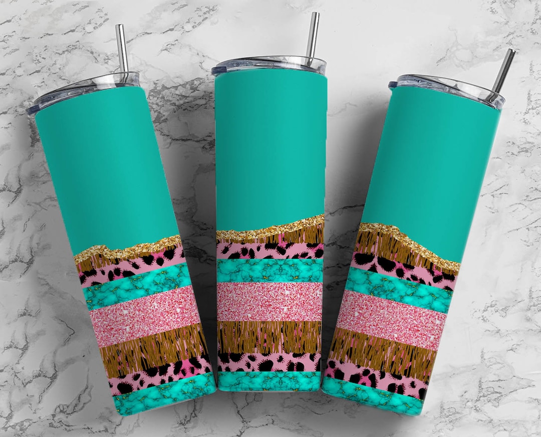 Turquoise Gem 20oz Sublimation Tumbler Designs, Country Stripe 9.2 X 8. ...