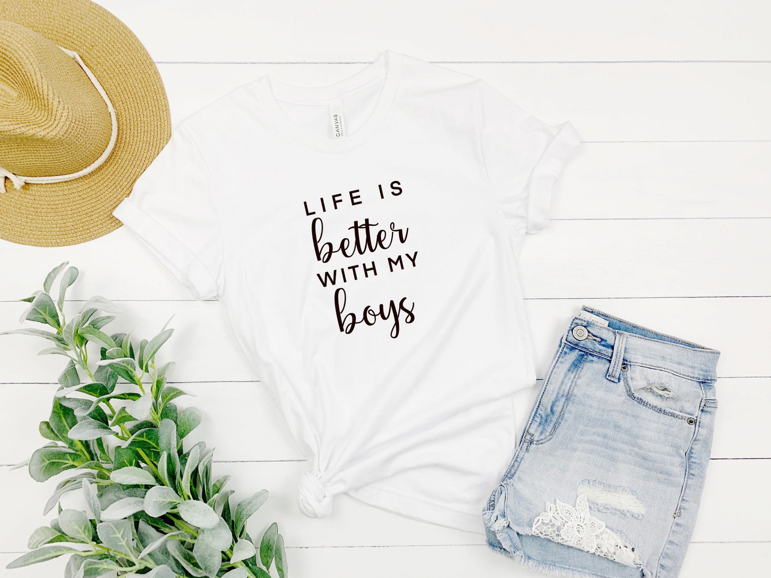 Plotterdatei 'life is better with my boys' zum - Etsy.de